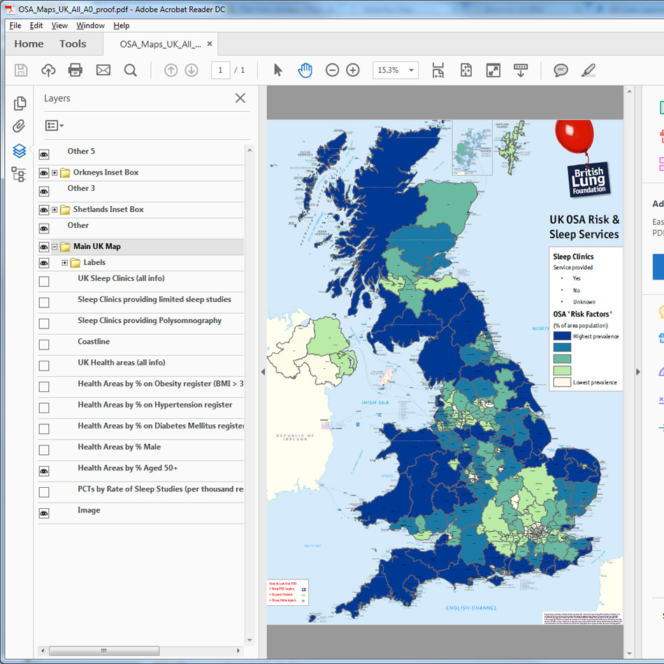 GIS Mapping for Health - British Lung Foundation - gi Perspective