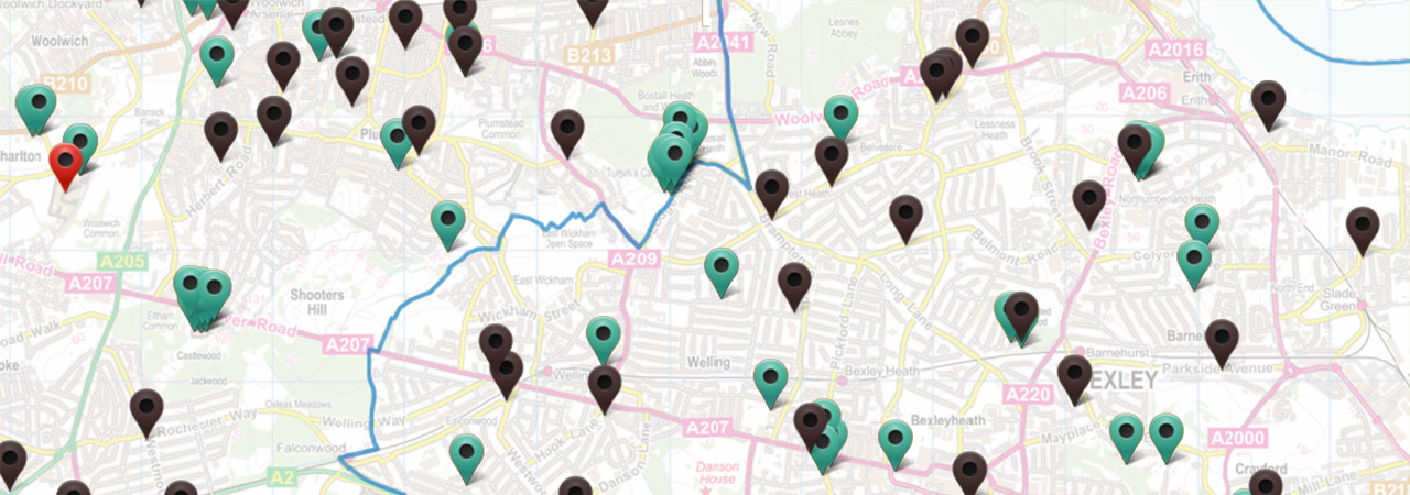 Interactive mapping NHS Foundation Trust - giPerspective