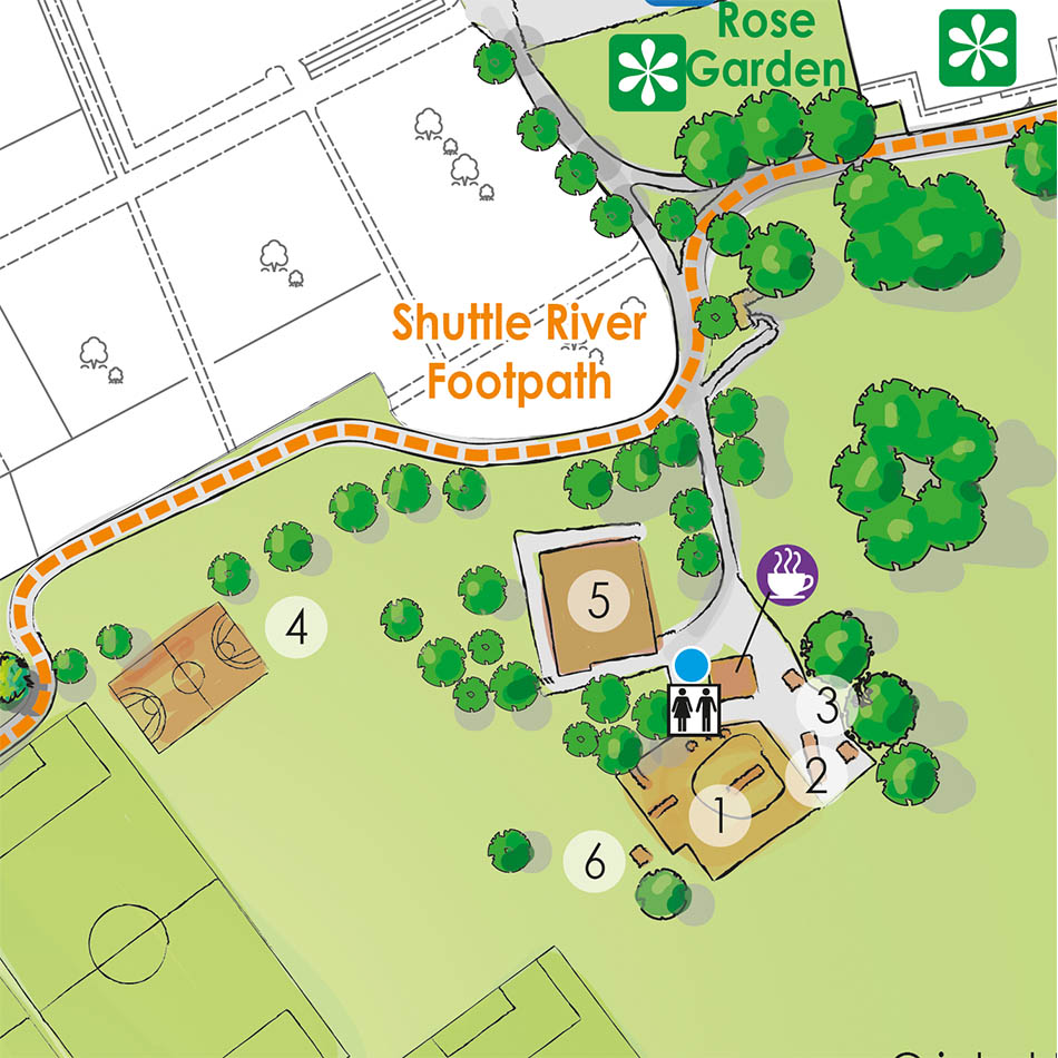 Green Spaces Pictorial Map - Greenwich Council - gi Perspective