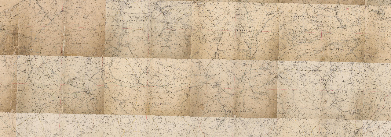 Stitching and georeferencing of scanned maps for Ceredigion County ...