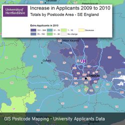 GIS Postcode Mapping - University of Hertfordshire - gi Perspective