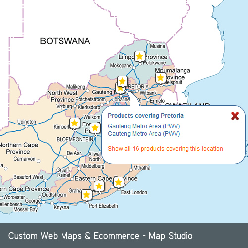 Interactive Web Maps & Ecommerce - Map Studio - gi Perspective
